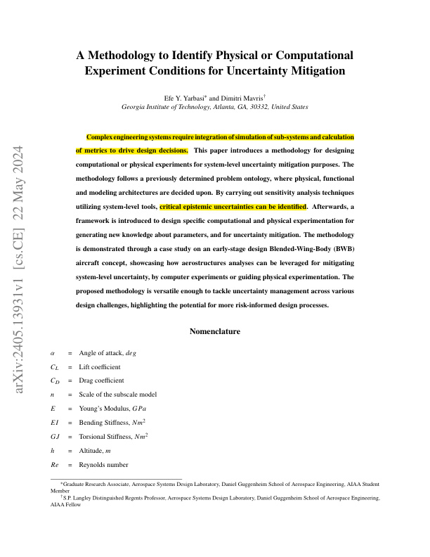 A Methodology to Identify Physical or Computational Experiment Conditions for Uncertainty ...